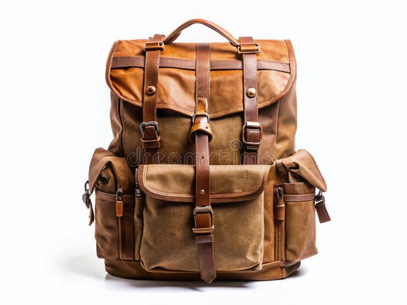 Handmade Brown Canvas Backpack a Durable and Stylish Travelers ...