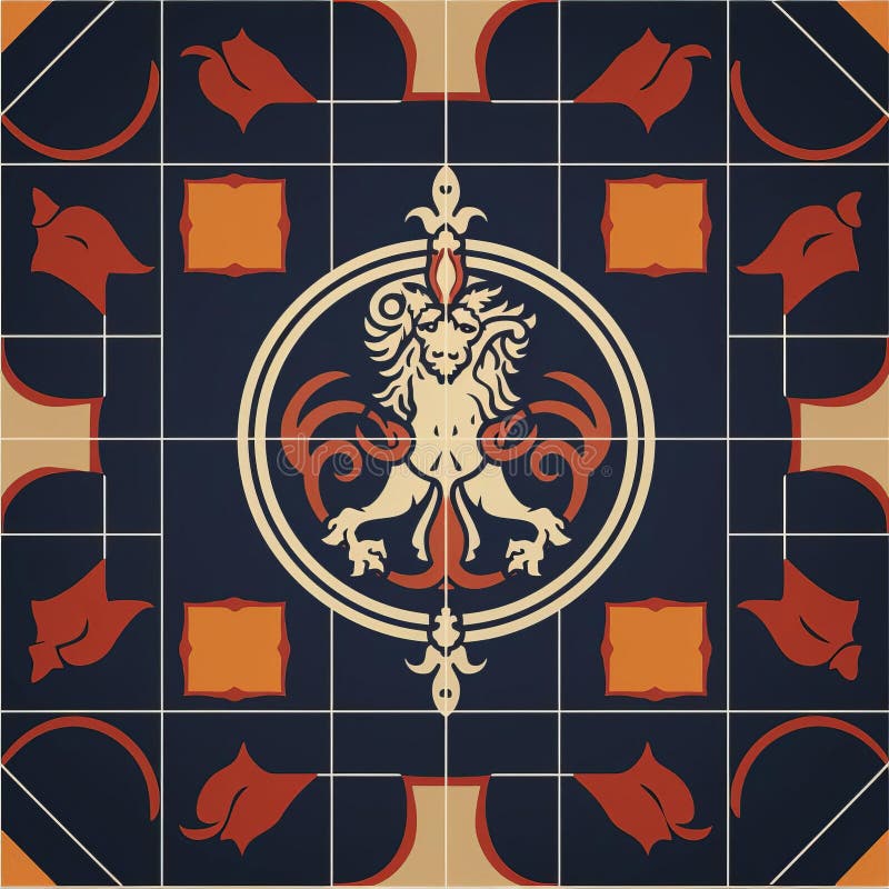 Elegant Belgian Strong Dark Ale Tile Pattern Creation Stock ...