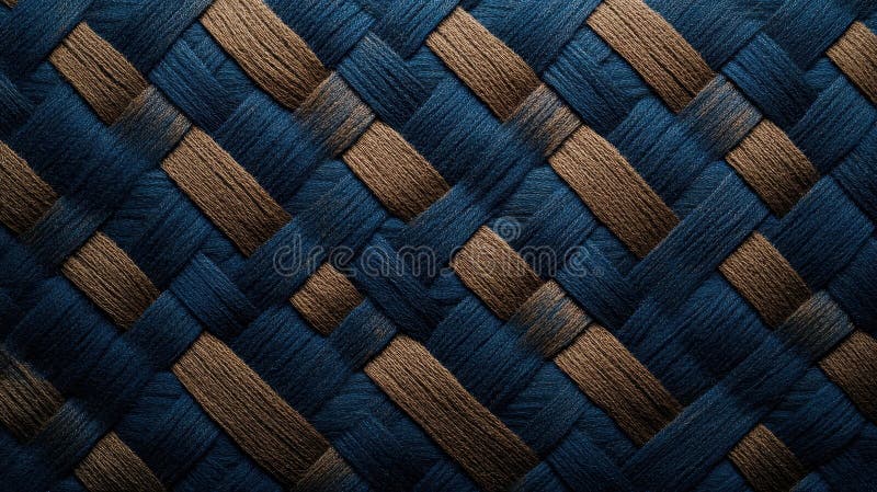 Discover the Beauty of Blue and Brown Woven Fabric, Highlighting ...