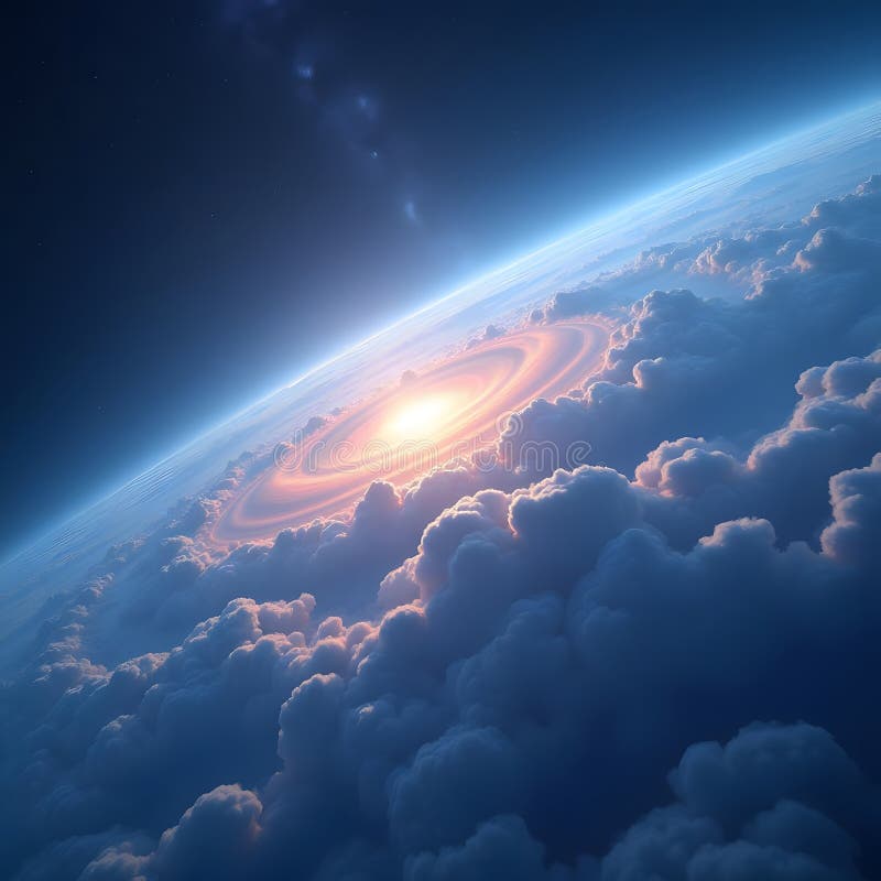 Celestial Artistry Stunning Macro Space Cloud Patterns Stock ...