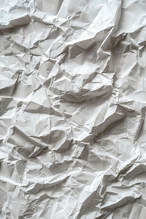 Discover the Beauty of Crumpled White Paper for Unique Designs. Stock ...