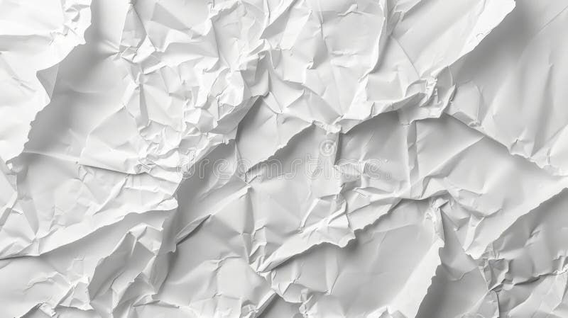 Discover the Beauty of Crumpled White Paper for Unique Designs. Stock ...