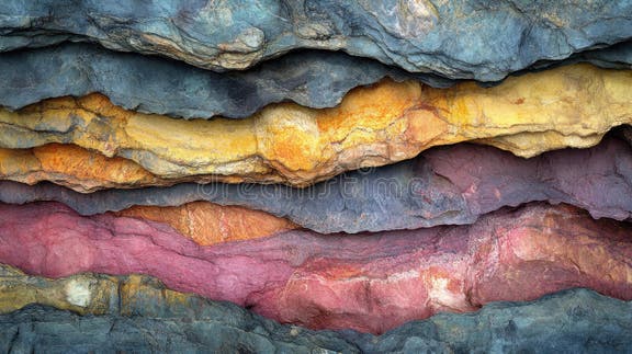 Discover the Beauty of Sharp Angled Rock Layers, Showcasing Earthy ...