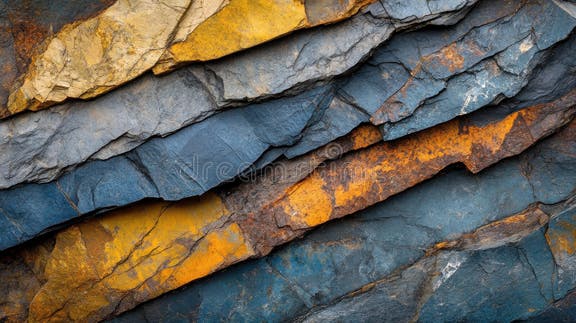 Discover the Beauty of Sharp Angled Rock Layers, Showcasing Earthy ...