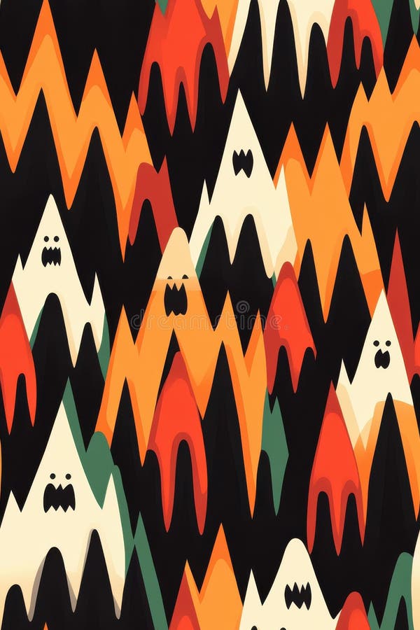 Discover a Bold Graphic Rock Pattern in Dark Hues that Captures the ...