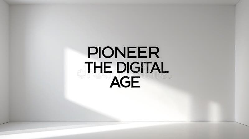Discover Bold Typography of Pioneer the Digital Age in a Modern Style ...