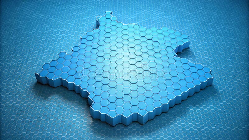 Discover Botswanas Geographic Beauty a Modern Isometric Hexagonal Map ...