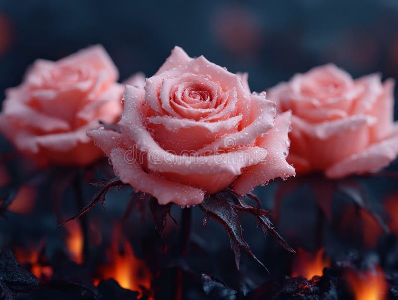 Discover a Captivating Abstract Composition of Roses and Thorns in ...