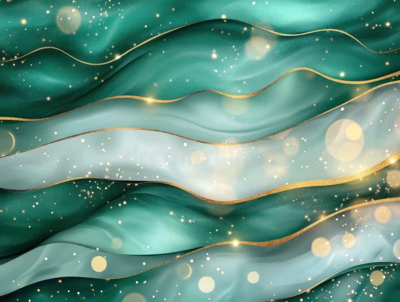 Discover Captivating Abstract Emerald Light Refractions on Green ...