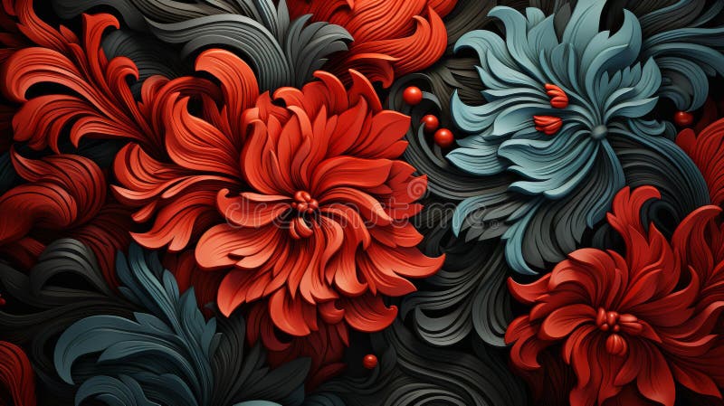 Discover a Captivating Artistic Filigree Design Featuring Rich Tones ...