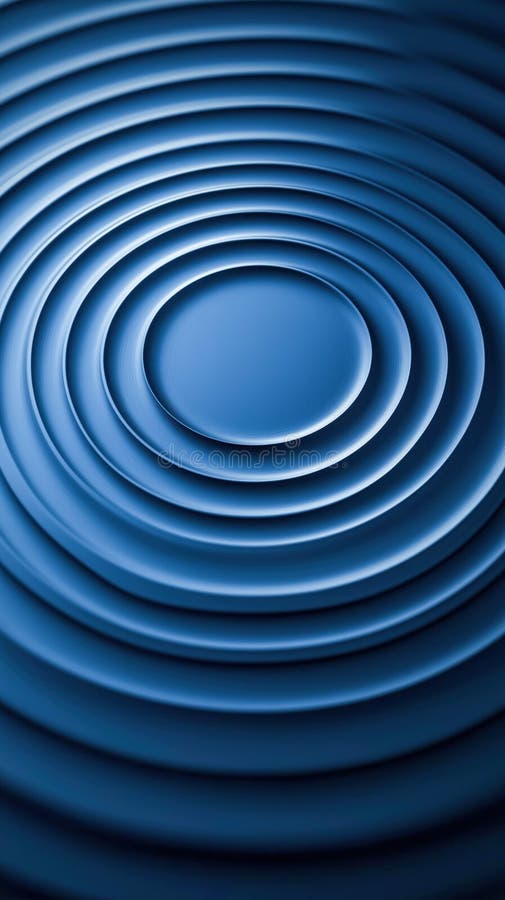 Elegant Blue Ripple Patterns in Abstract Design Stock Illustration ...