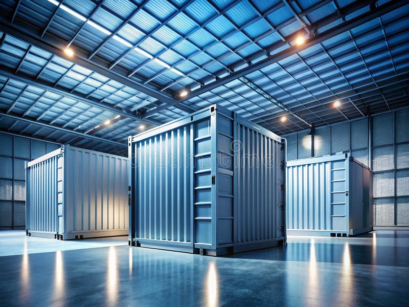 Urban Exploration Sleek Industrial Storage Containers Minimalist ...