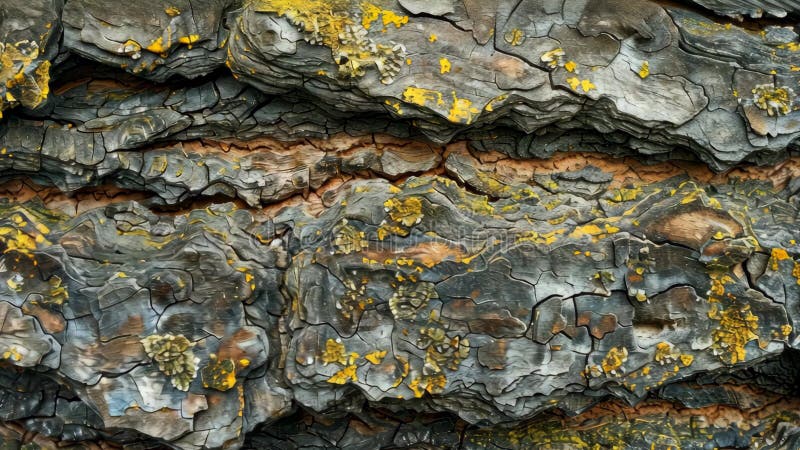 Exploring the Intricate Texture of Aged Tree Bark in a Forest Setting ...