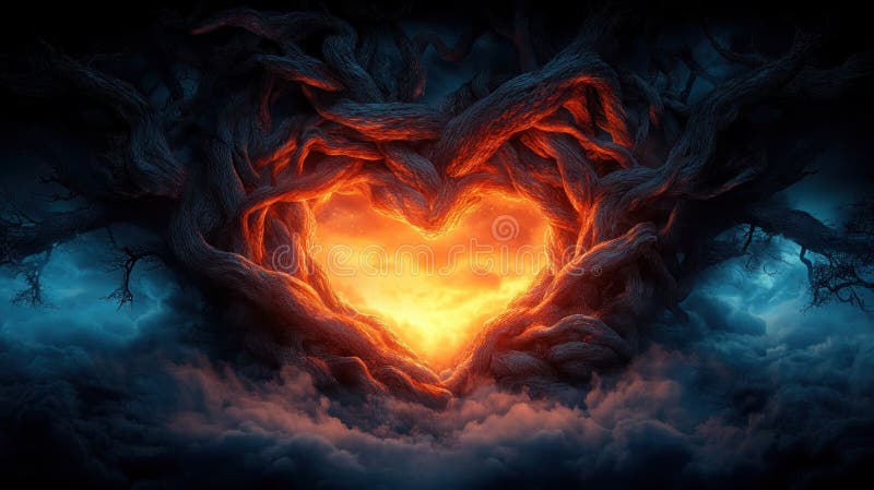 Discover Captivating Imagery of Interwoven Tree Roots Forming a Heart ...