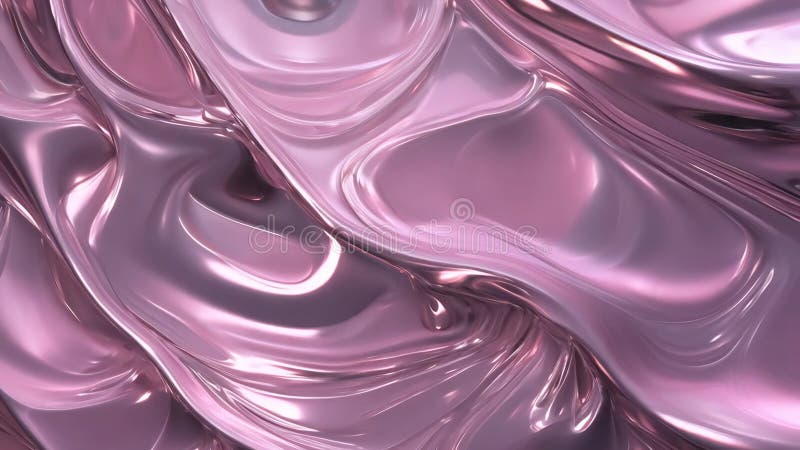 Flowing Abstract Metal Texture with Soft Pink and Silver Hues in a ...