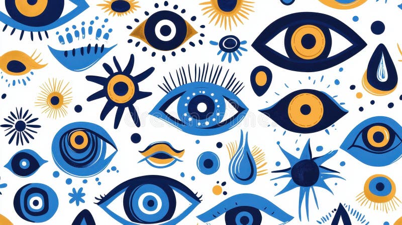 Discover a Captivating Seamless Pattern of the Mystical Eye, Perfect ...