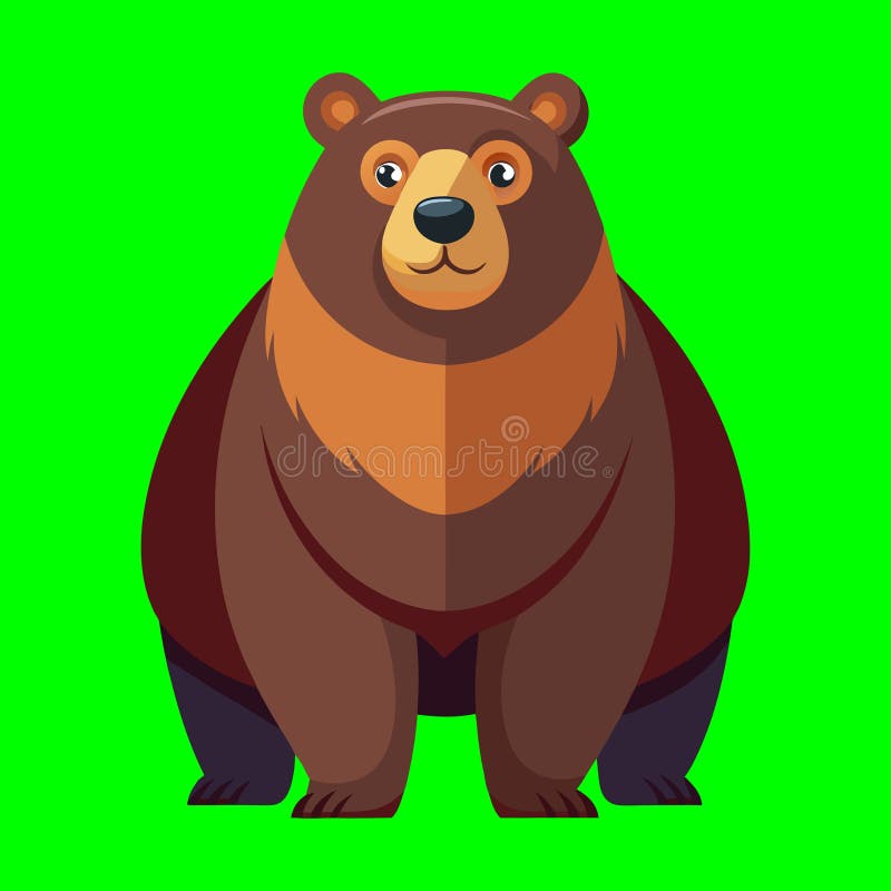 Bear Vector Art Illustration Design Stock Vector - Illustration of font ...