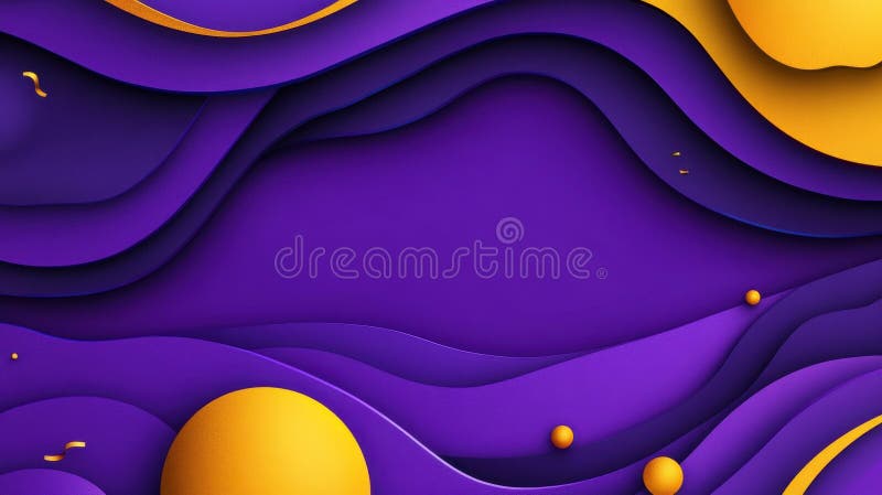 Discover a Chic Blend of Violet and Gold in this Luxury Abstract ...