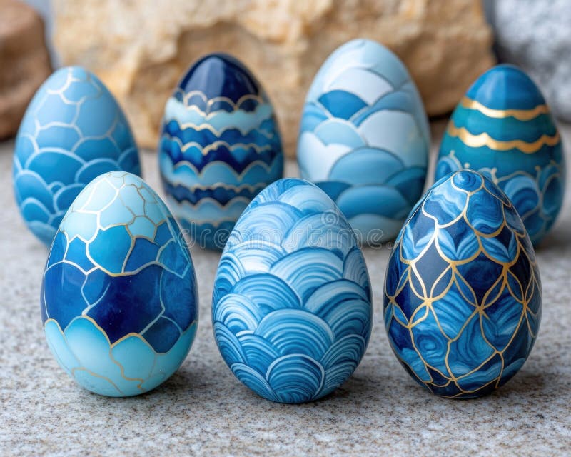 Discover a Collection of Uniquely Decorated Painted Eggs, Blending Bold ...