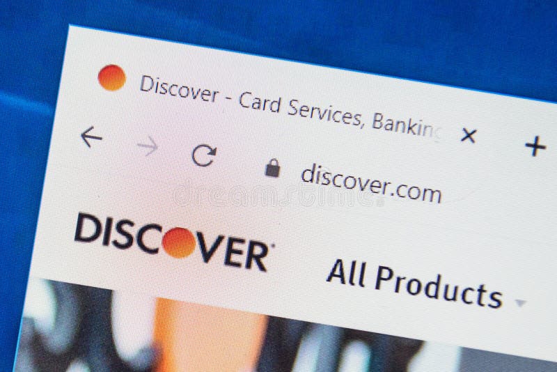 Discover.com Web Site. Selective Focus. Editorial Stock Image - Image ...