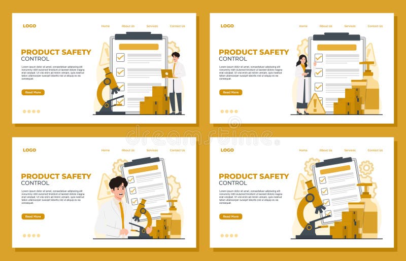 Product Safety Control Landing Page Quality Control Concept Safety ...