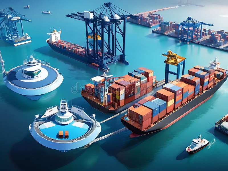 Export Import Business of Transportation Global Trade Network Air and ...