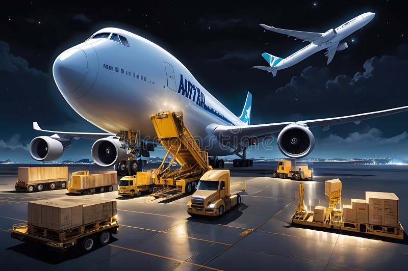 Export Import Business of Transportation Global Trade Network Air and ...