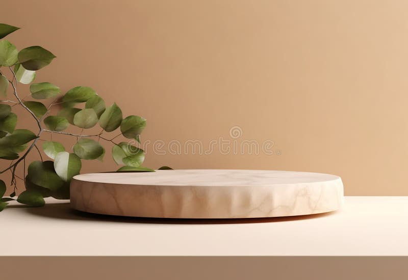 Minimalist Neutral Product Display Backdrop for Photography Stock ...