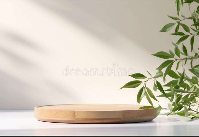 Minimalist Neutral Product Display Backdrop for Photography Stock ...