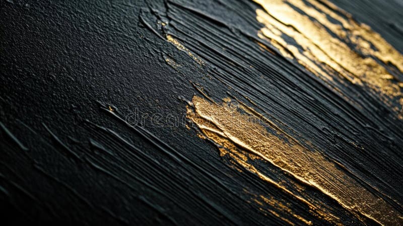 Discover Elegant Gold Accents on a Black Textured Surface. a Luxurious ...
