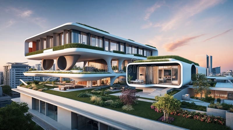 Designing Tomorrow: a New Era in Architectural Innovation Stock ...