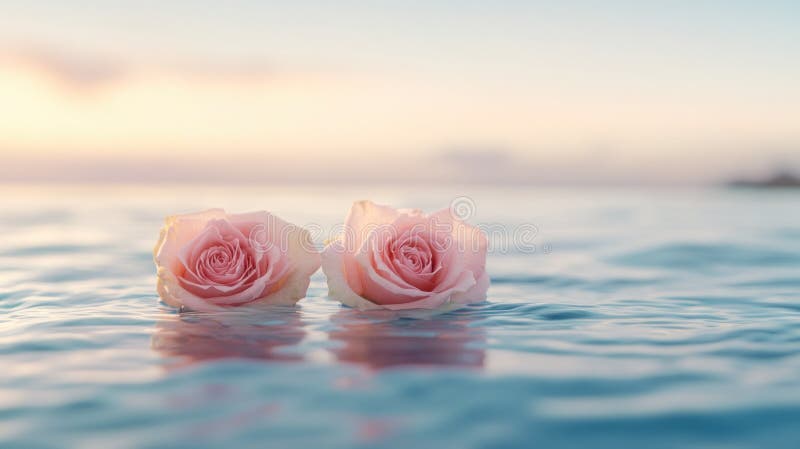 Discover the Essence of Serenity with Hearts and Roses Reflected in ...