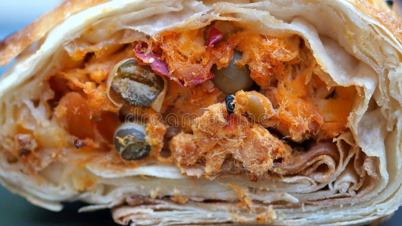 Discover a Flaky Pastry Bursting with Rich Flavors., Stock Footage ...