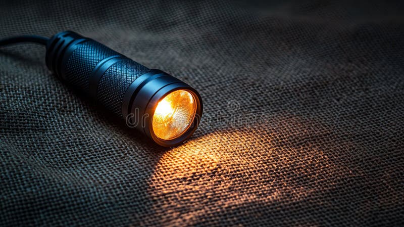 Illuminated Flashlight Table Glowing Light Beam Stock Photos - Free ...