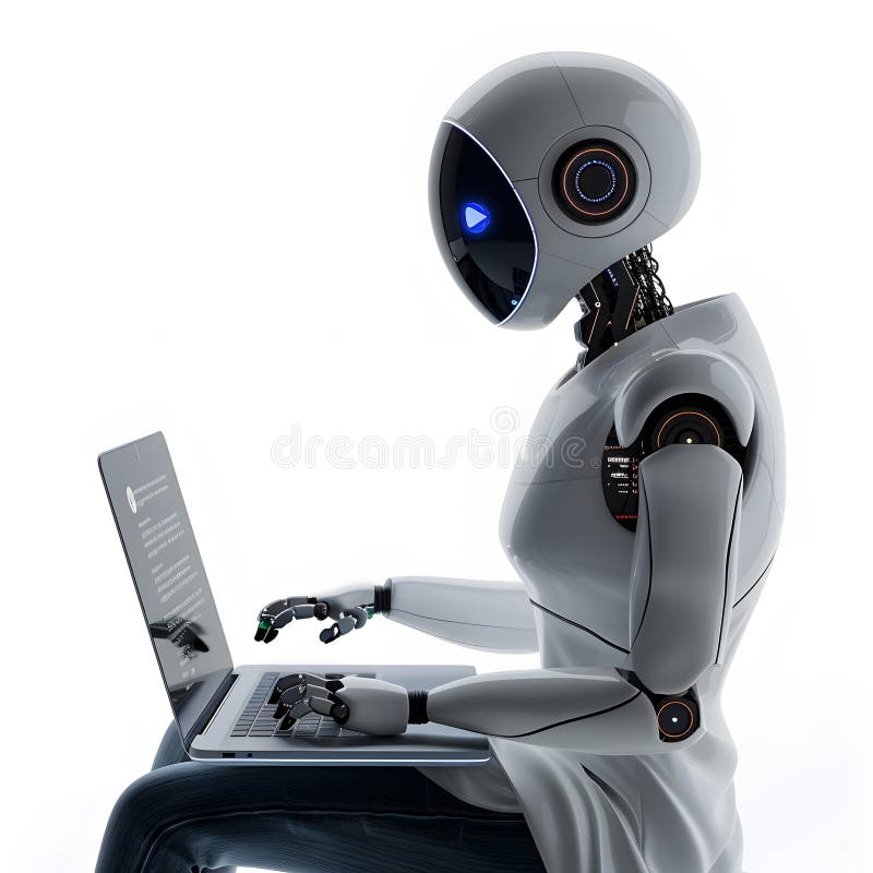 A Person Using Laptop on Chat Bot Chat with Ai or Artificial ...