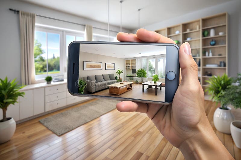 Augmented Reality in Home Decor. Capturing a Photorealistic Living Room ...