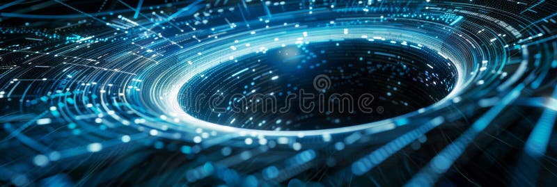 Discover a Futuristic Digital Vortex Showcasing Particle Effects and ...