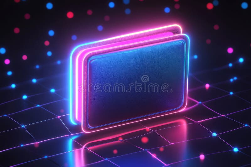 Discover a Futuristic Digital Wallet with Neon Lights, Designed for ...