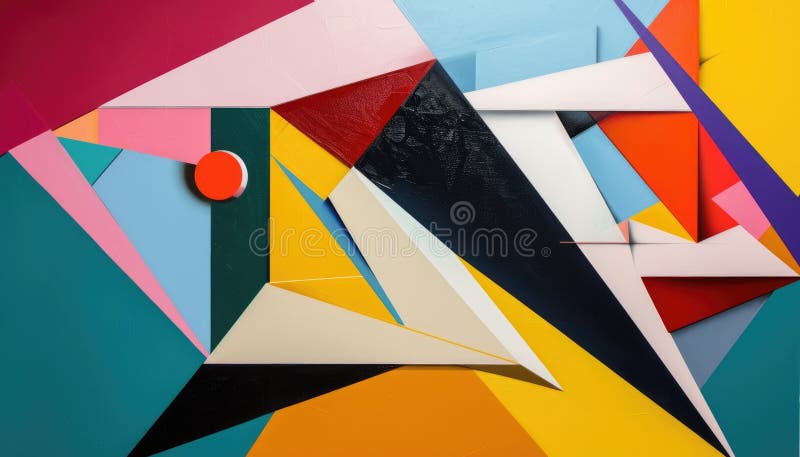 Discover Geometric Abstract Art with Vibrant Colors for a Dynamic ...