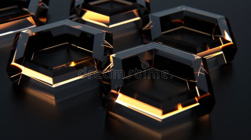 Discover Hexagonal Glass Structures with Warm Lighting, a Modern ...