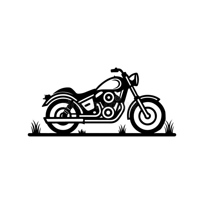 Motorcycle Silhouette Vector Art Model. Stock Illustration ...