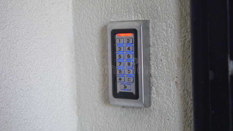 Learn To Use a Keypad Entry System for Secure Access Stock Video ...