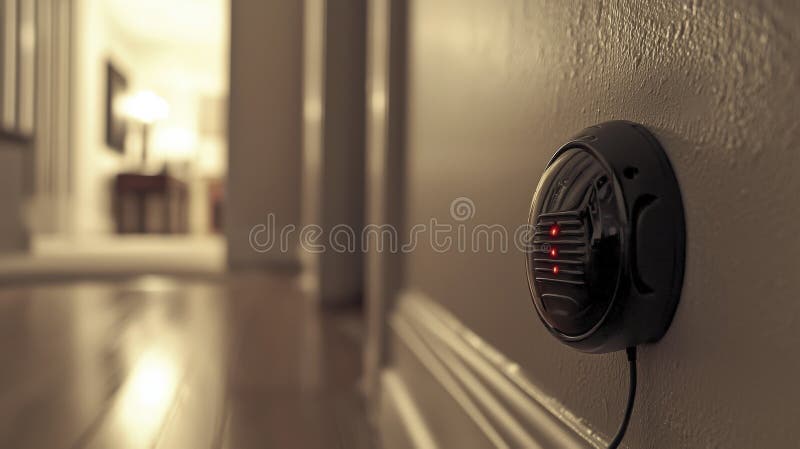 Ultrasonic Pest Repeller Installation Home Interior Closeup View Modern ...