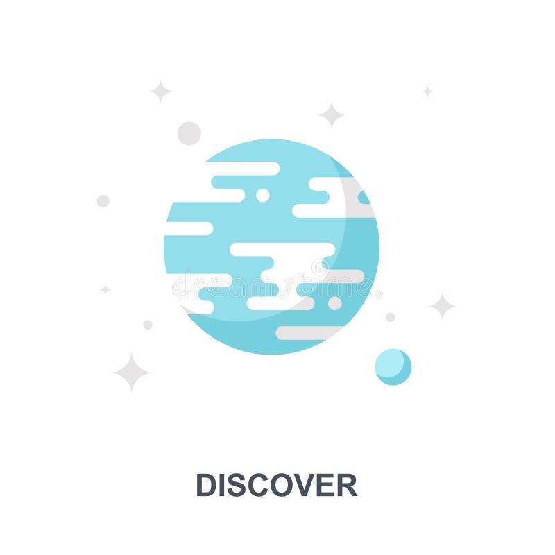 Discover icon concept stock vector. Illustration of science - 131333699