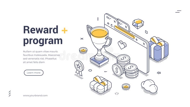 Discover Innovative Reward Program Designs with Isometric Banner ...