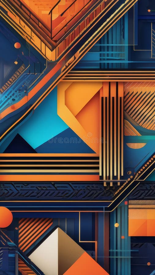 Modern Colorful Geometric Pattern Designs Stock Illustration ...