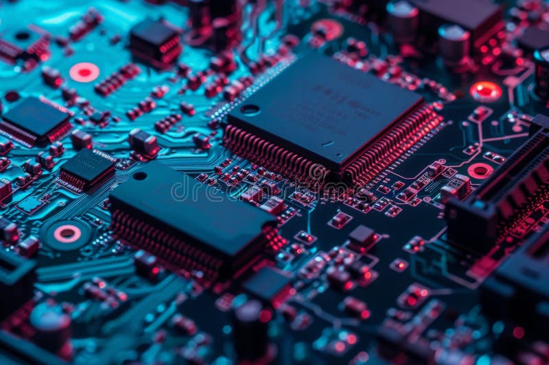 The Technological Heart a Microcosm of Innovation Stock Illustration ...