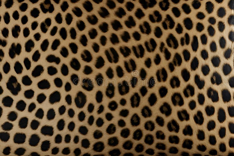 Cheetah Leather Skin Texture with Unique Spots and Natural Pattern ...