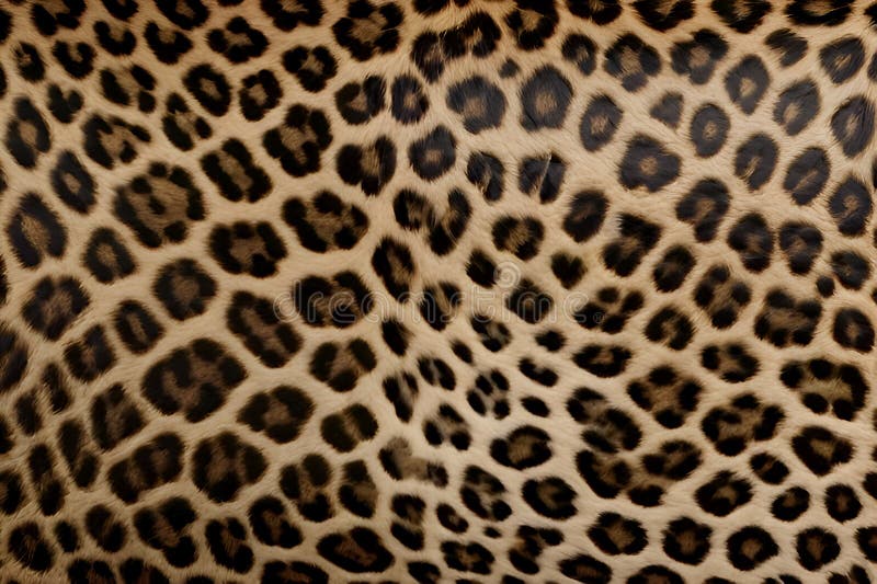 Cheetah Leather Skin Texture with Unique Spots and Natural Pattern ...