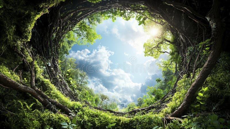 Nature S Cycle Life and Evolution in a Lush Forest Canopy Vibrant ...